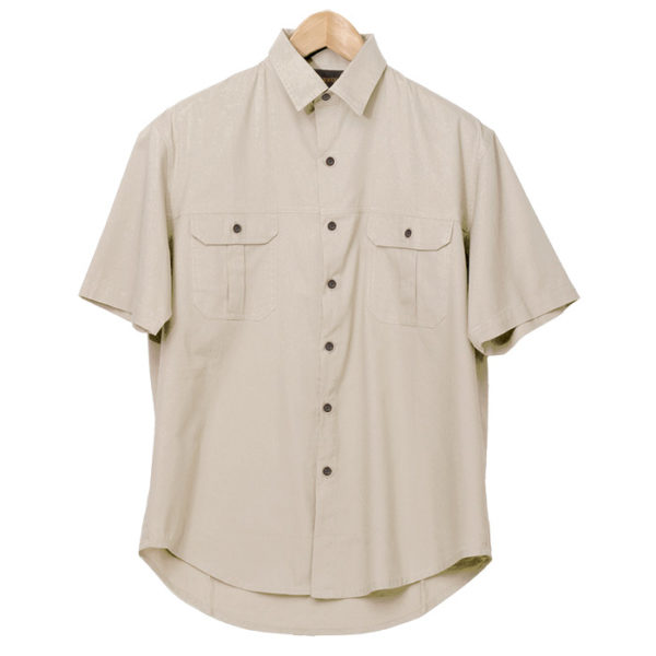 Men’s Plain Bush Shirt – African Threads